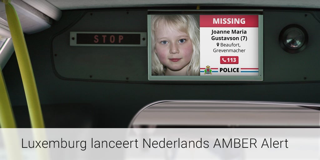 Luxemburg lanceert Nederlands AMBER Alert - Stichting AMBER Alert Europe