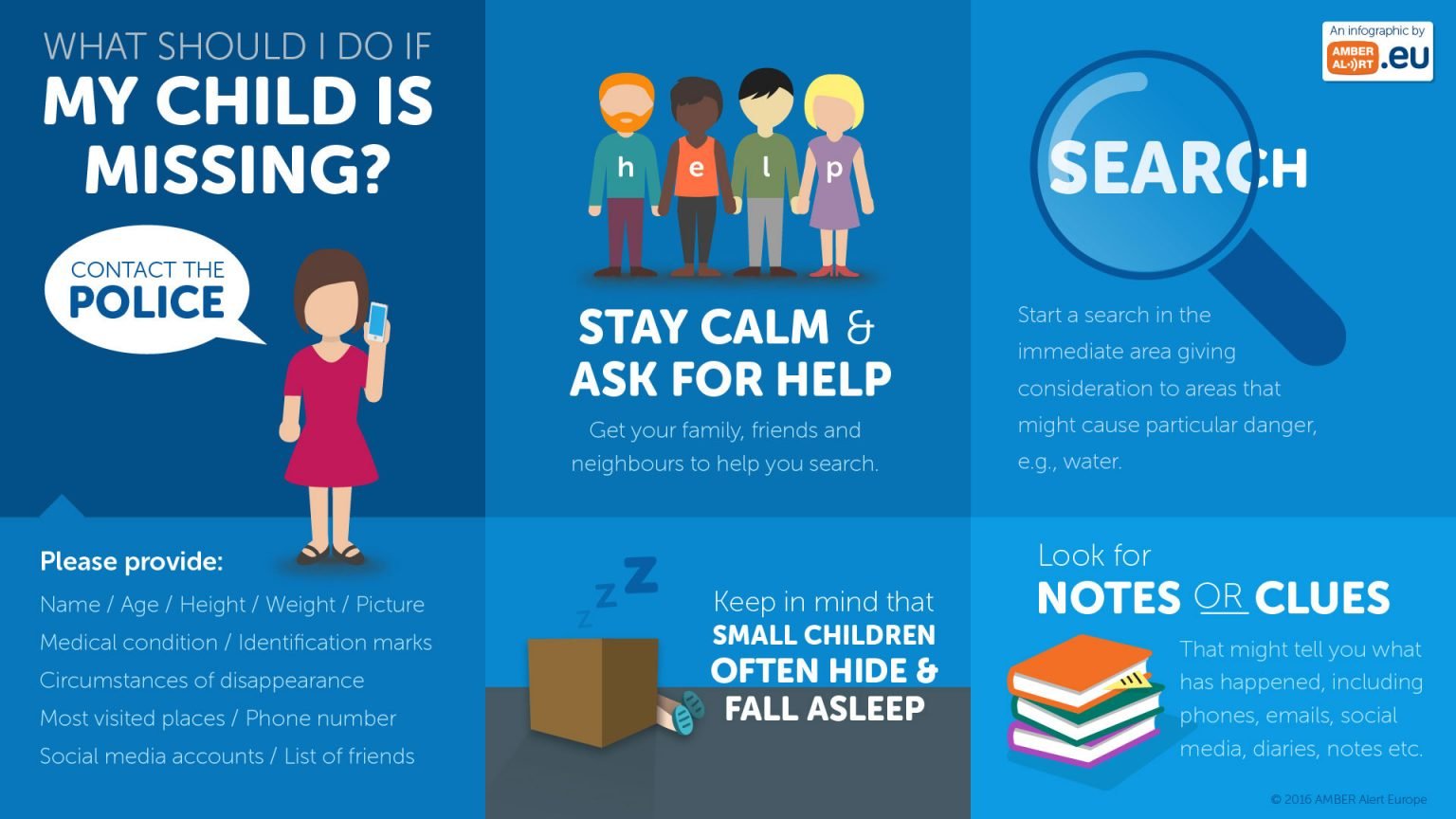 My child is missing - AMBER Alert Europe