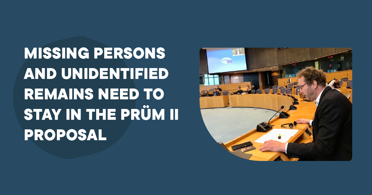 Missing persons need to stay in the Prüm II proposal - AMBER Alert Europe