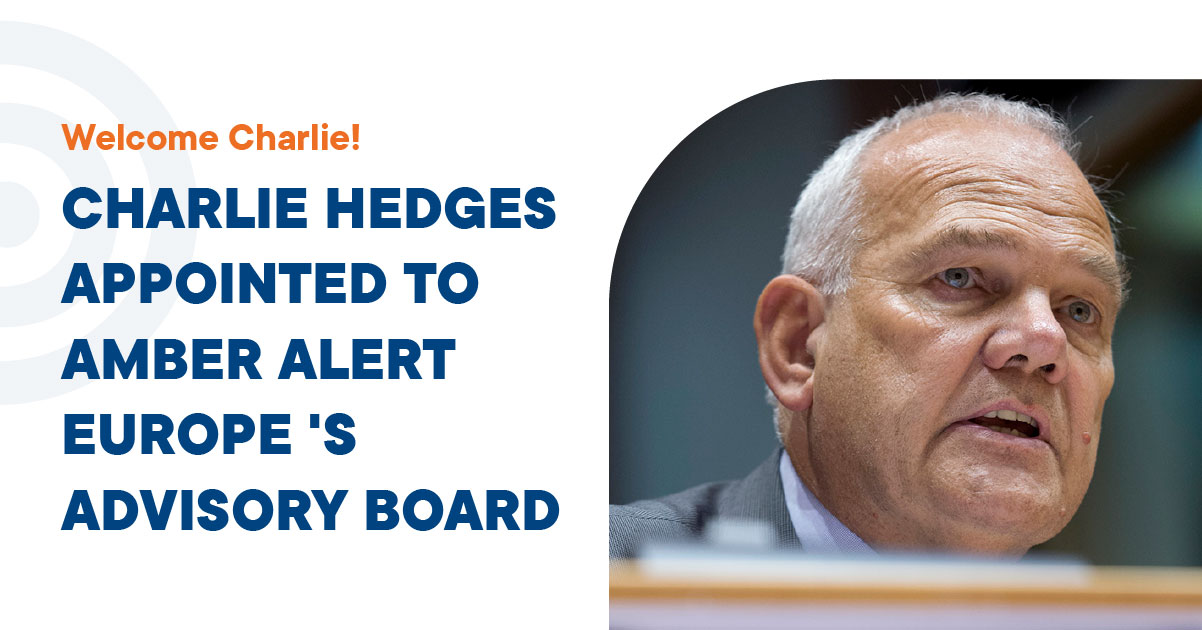 Charlie Hedges appointed to Advisory Board - AMBER Alert Europe
